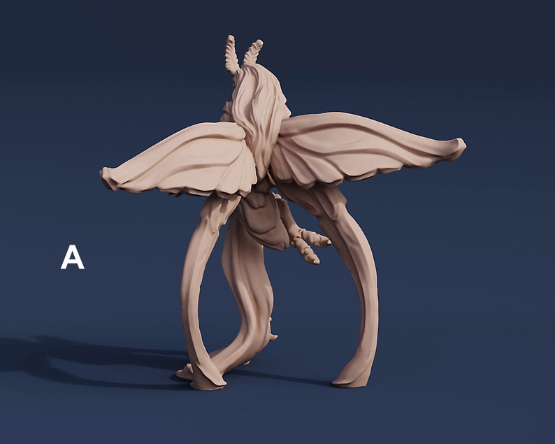 Moth Knight 3D Printed Miniature Model for Dnd and | Etsy