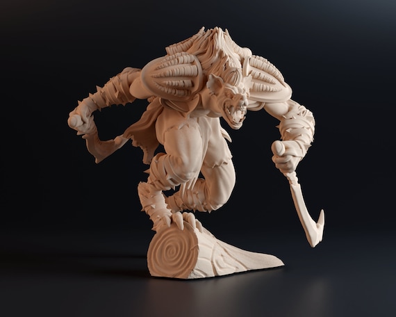 Gnoll Warrior Resin Miniature DnD Miniatures Dungeons & | Etsy