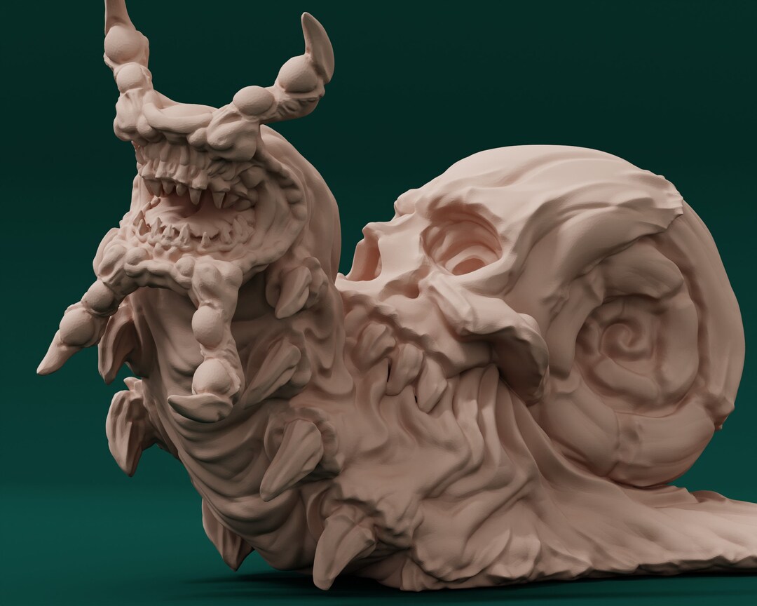 Death Snail - 28mm 32mm Resin Miniature Dnd Miniatures Dungeons ...