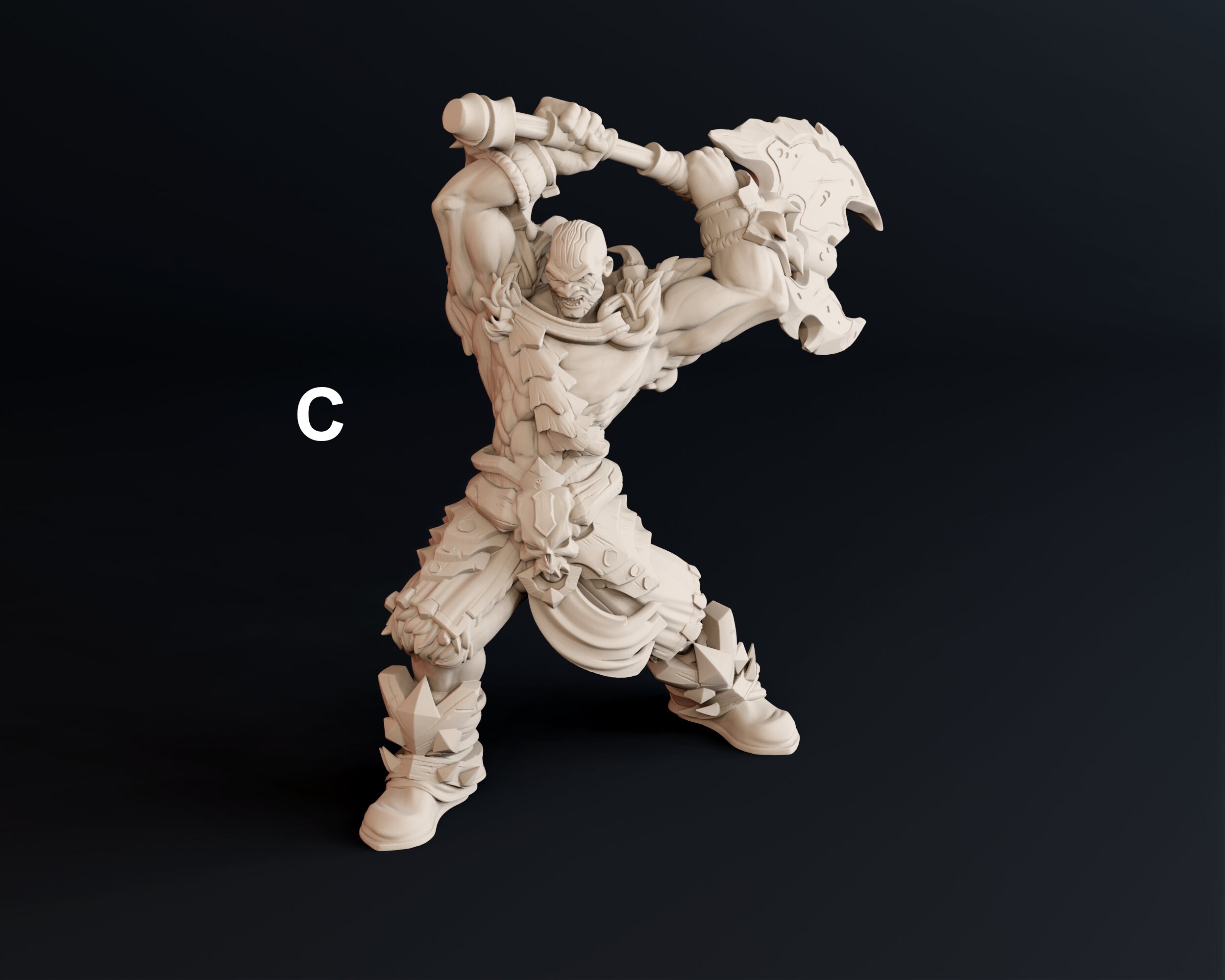 Goliath - Barbarian - Resin Miniature - Dnd Miniatures - Dungeons ...