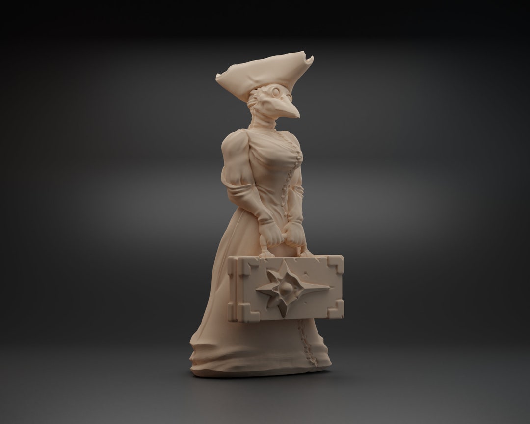 Plague Doctor 3D Printed Miniature Model for Dnd and - Etsy