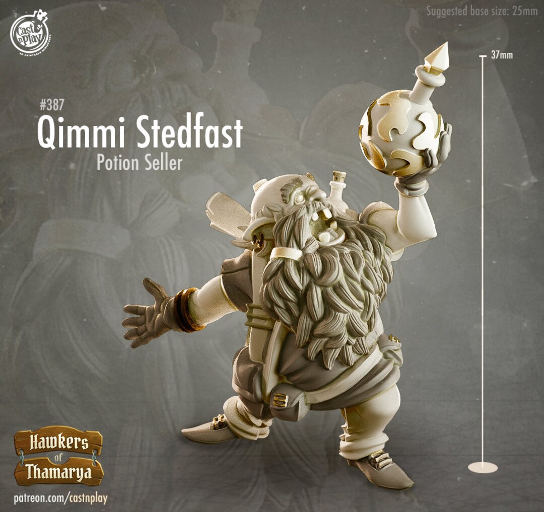 Gnome Potion Seller - Resin Miniature - Dnd - Dungeons & Dragons ...