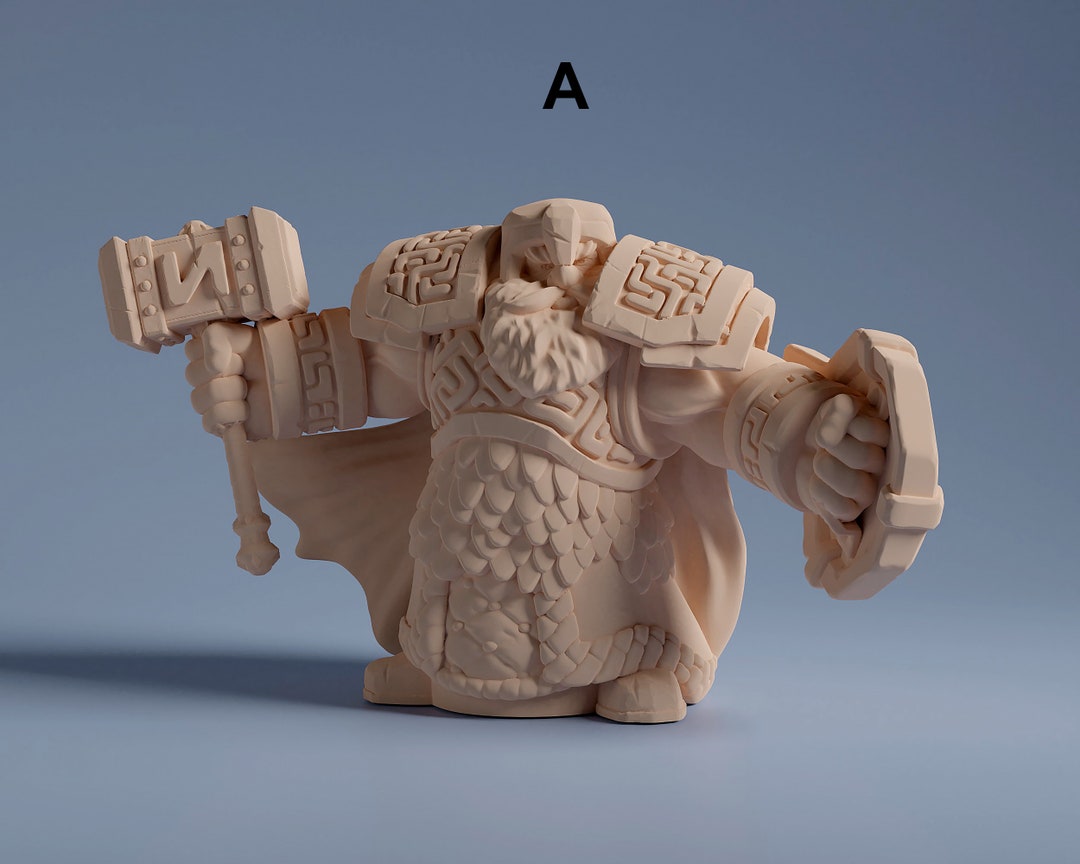 Dwarven Infantry - Resin Miniature - Dnd Miniatures - Dungeons ...