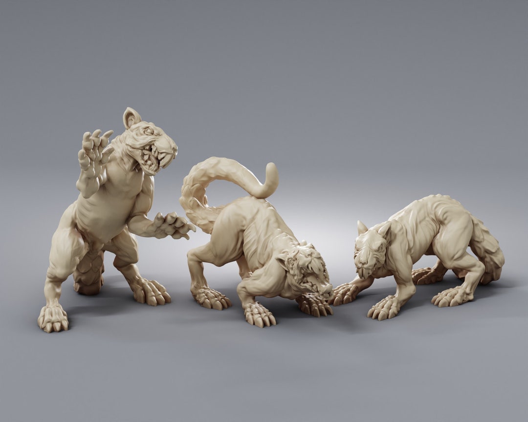 Dire Rat 3D Printed Miniature Model for Dnd and Roleplaying - Etsy