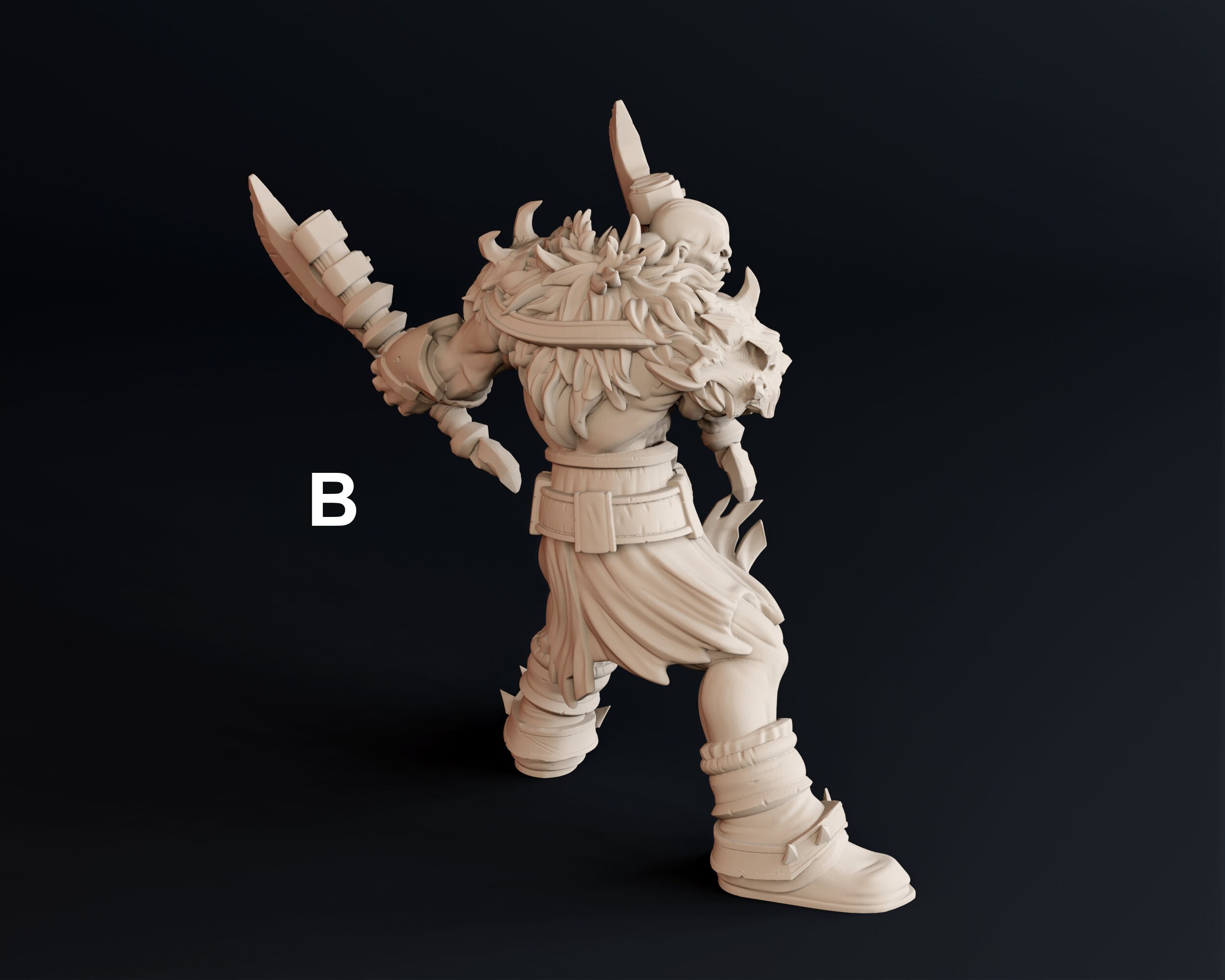 Goliath - Barbarian - Resin Miniature - Dnd Miniatures - Dungeons ...