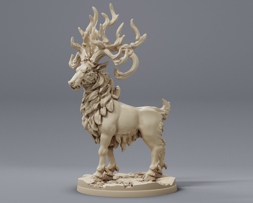 Demon Stag - 3D Printed Miniature Model for Dnd and Roleplaying Games ...