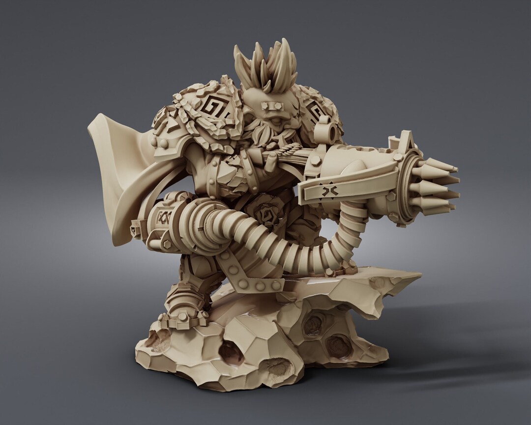 Dwarf Gunner Resin Miniature Dnd Miniatures Dungeons & - Etsy