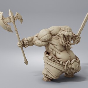 Giff Berserker 32mm D&D Resin Miniature Dungeons and Dragons Pathfinder ...