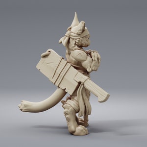 Tabaxi Dwarf Fighter - Resin Miniature - Dnd Miniatures - Dungeons ...