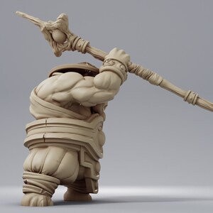 Giff Hippo Monk 32mm D&D Resin Miniature Dungeons and Dragons ...
