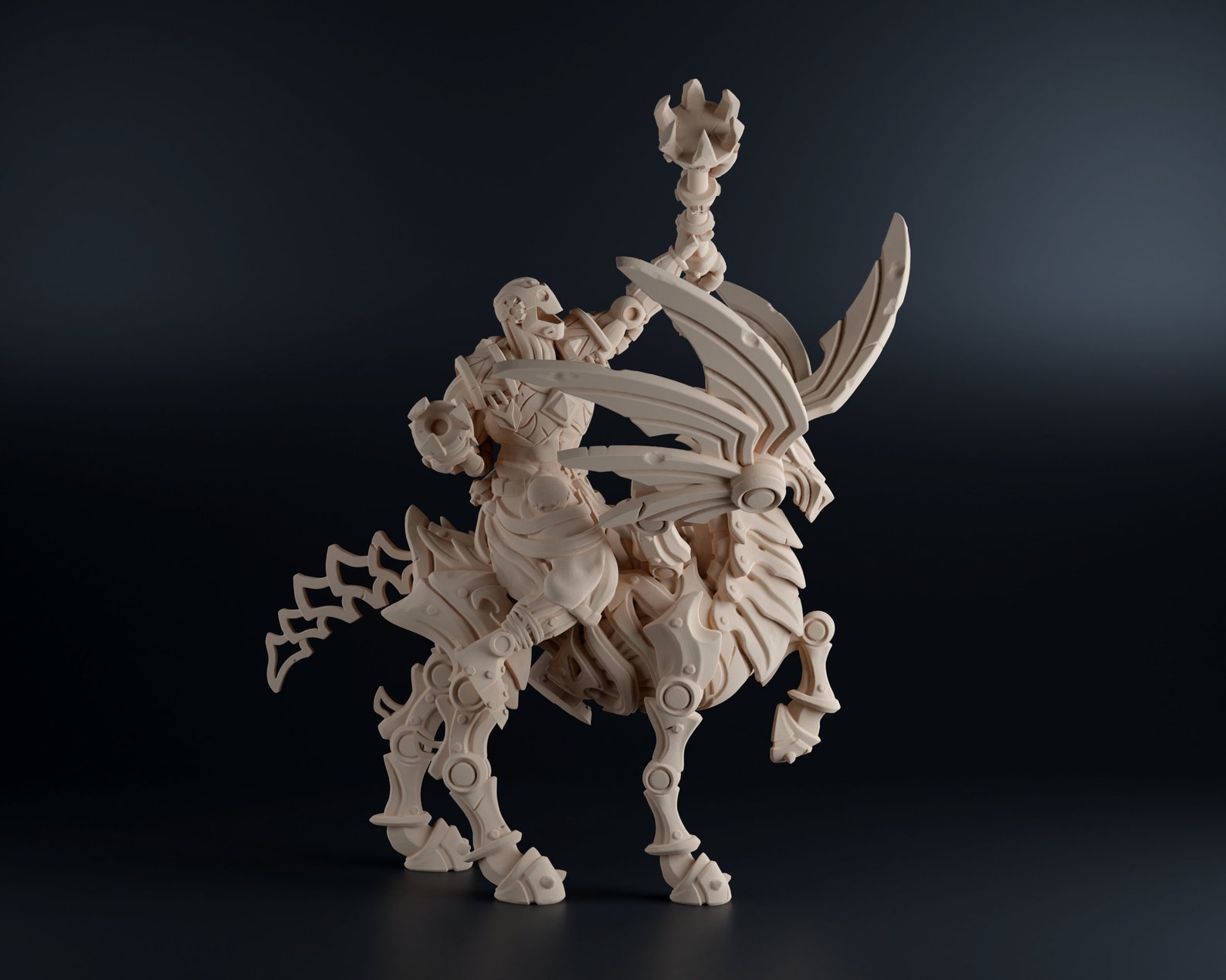 Knight Construct Pegasus Resin Miniature Dnd Miniatures - Etsy