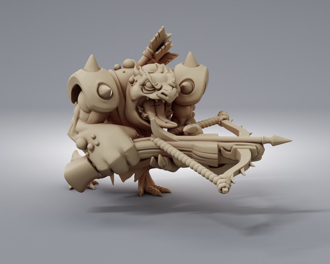 Frogfolk Crossbow Resin Miniature Dnd Miniatures Dungeons & Dragons ...