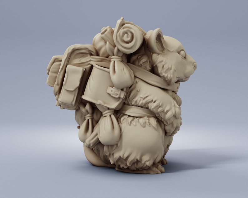 Giant Hamster Adventurer - Resin Miniature - Dnd Miniatures - Dungeons ...
