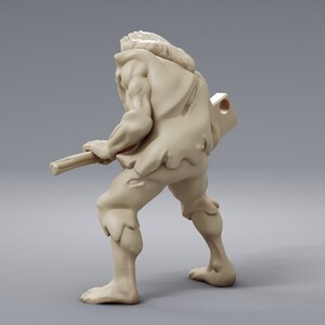 Zombie Butcher - 3D Printed Miniature Model for Dnd and Roleplaying ...