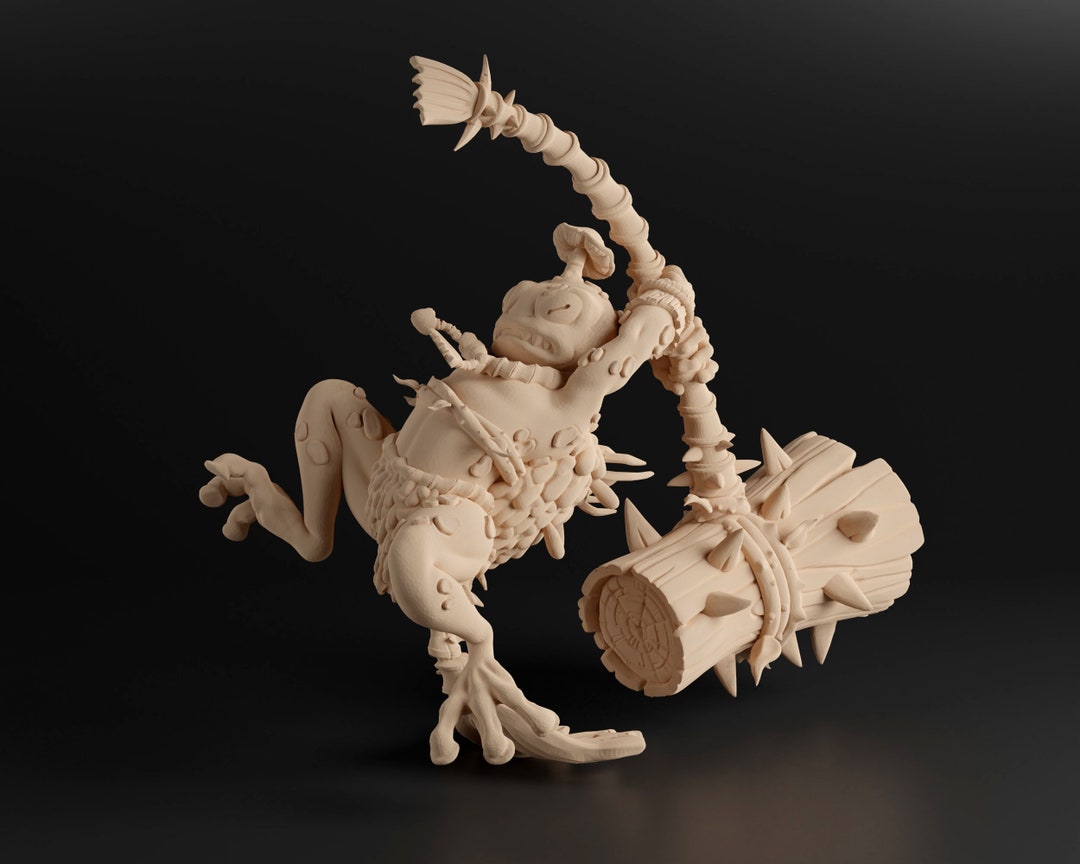 Bullywug 3D Printed Miniature Model D&D 28mm Tabletop - Etsy