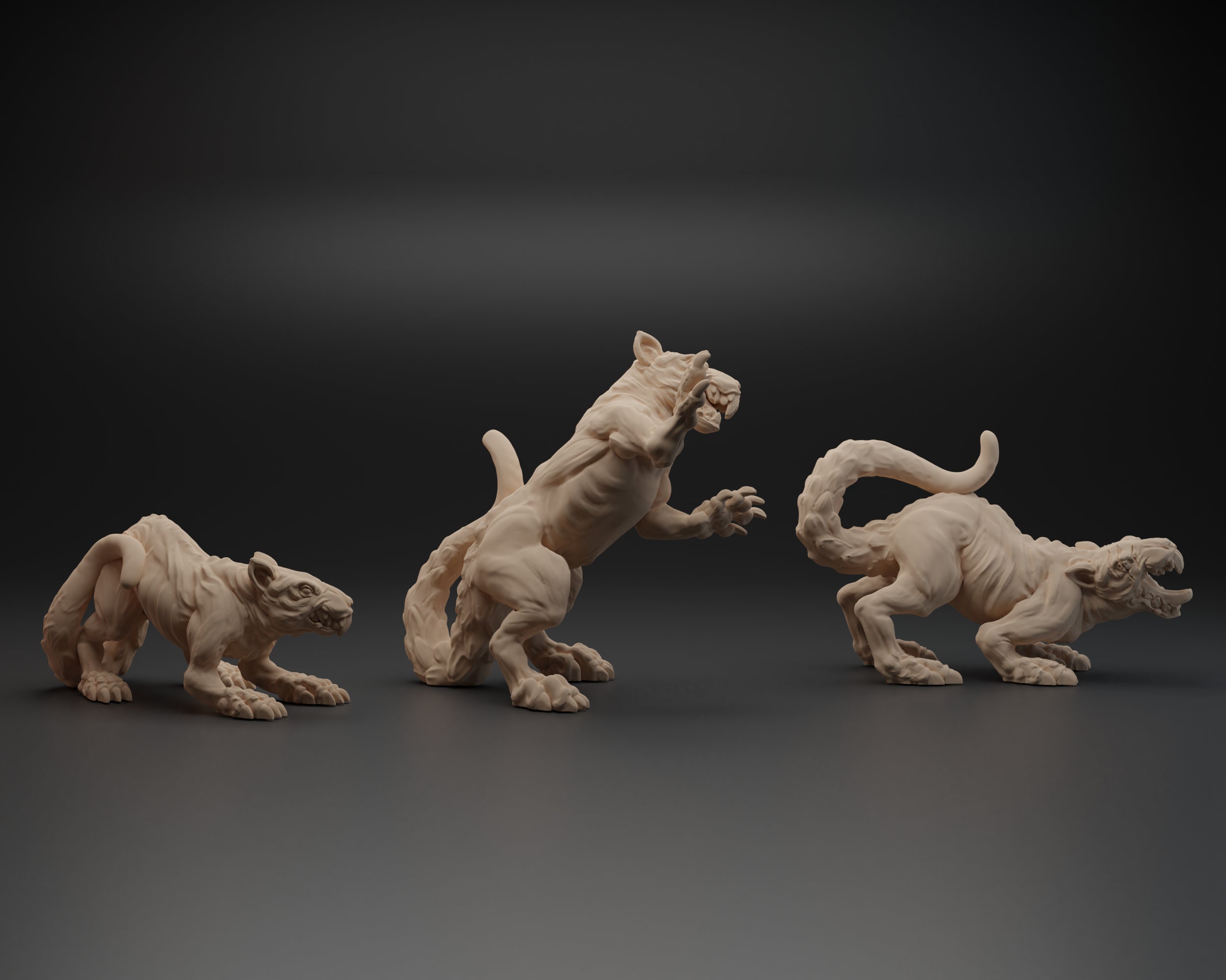 Dire Rat 3D Printed Miniature Model for Dnd and Roleplaying - Etsy