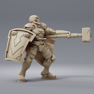 Warforged 3D Printed Miniature Model for Dnd and Roleplaying Games - Etsy