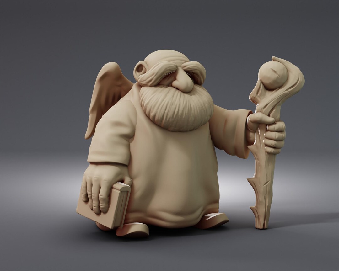 Old Fairy Man - 28mm 32mm Resin Miniature - Dnd - Dungeons & Dragons ...