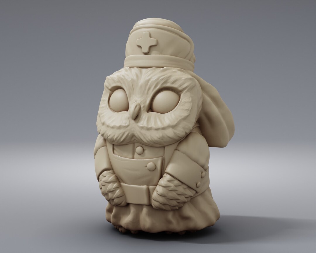 Owlkin Nurse- 28mm 32mm Resin Miniature Dnd Miniatures Dungeons ...
