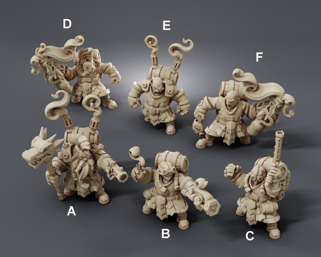Dwarf Engineer - Resin Miniature - Dnd Miniatures - Dungeons & Dragons ...