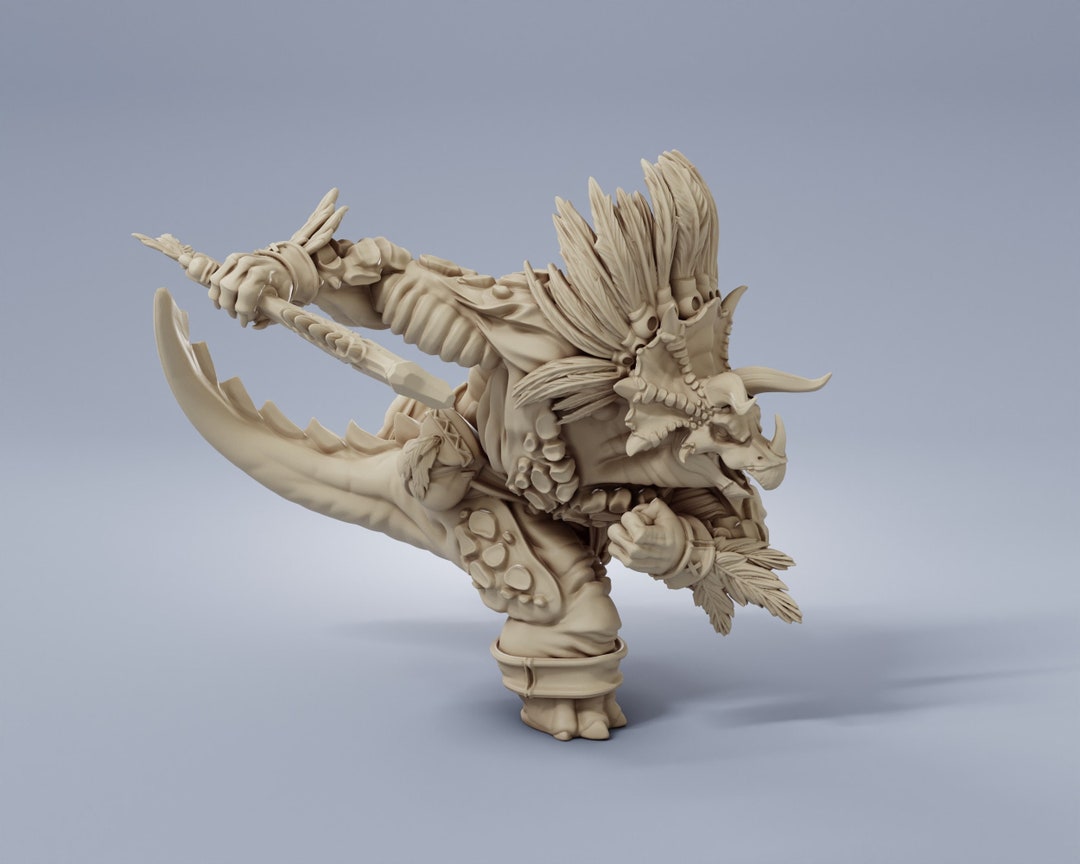 Saurial Guard Lizard Men 32mm D&D Resin Miniature Dungeons and Dragons ...