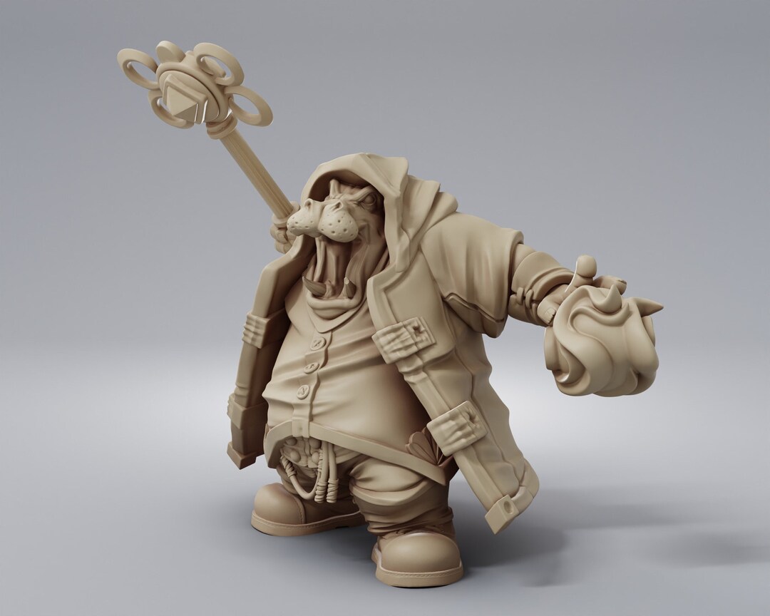 Giff Wizard Mage Spellcaster Potion 32mm D&D Resin Miniature - Etsy