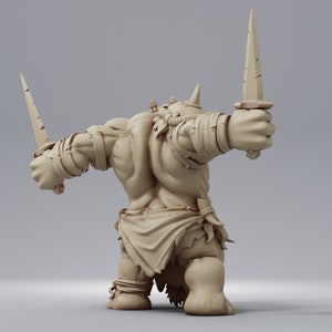Giff Hippo Savage Warrior 32mm D&D Resin Miniature Dungeons and Dragons ...