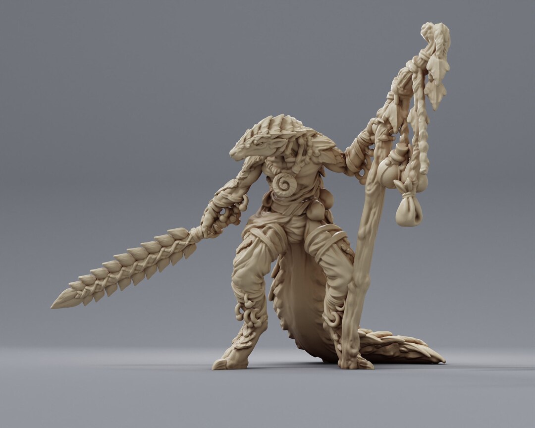 Pogo Shaman - Resin Miniature - Dnd Miniatures - Dungeons & Dragons ...