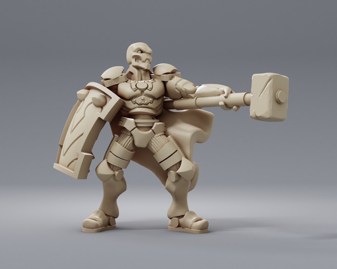 Warforged 3D Printed Miniature Model for Dnd and Roleplaying Games - Etsy