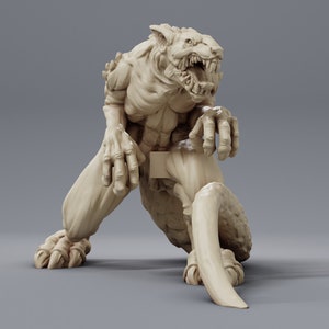 Wererat Monster 3D Printed Miniature Model for Dnd and Roleplaying ...