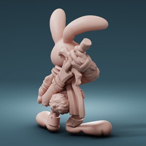 Rabbit Folk Fighter - Resin Miniature - Dnd Miniatures - Dungeons ...