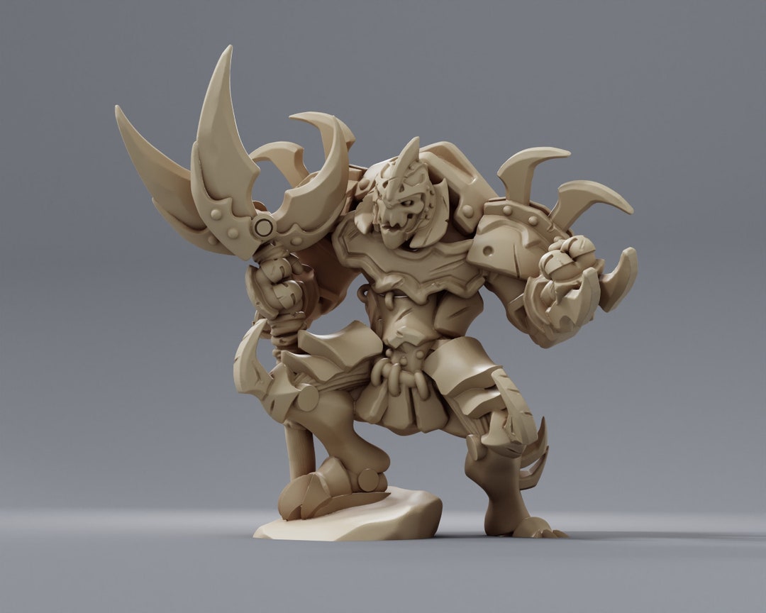 Lord of Blades Warforged - 32mm Resin Miniature Dnd Miniatures Dungeons & Dragons Miniatures ...