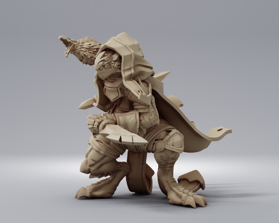 Dragonborn Assassin - 32mm Resin Miniature Dnd Miniatures Dungeons ...