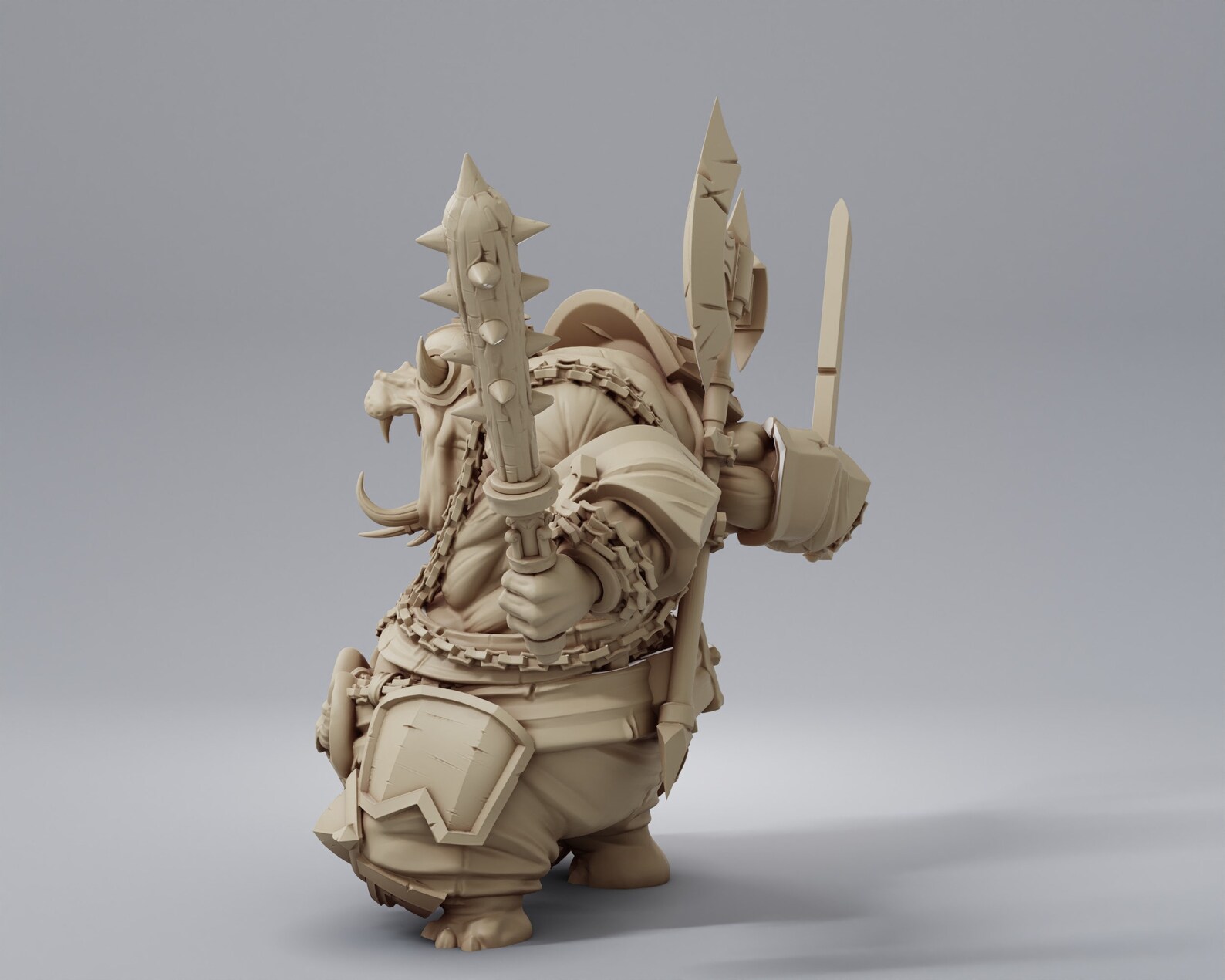 Giff Berserker 32mm D&D Resin Miniature Dungeons and Dragons Pathfinder ...