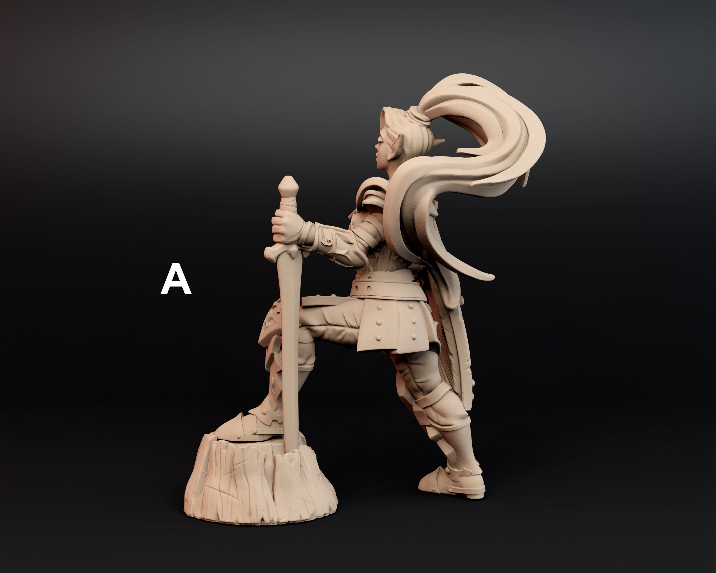 Female Warrior Resin Miniature Dnd Miniatures Dungeons & | Etsy