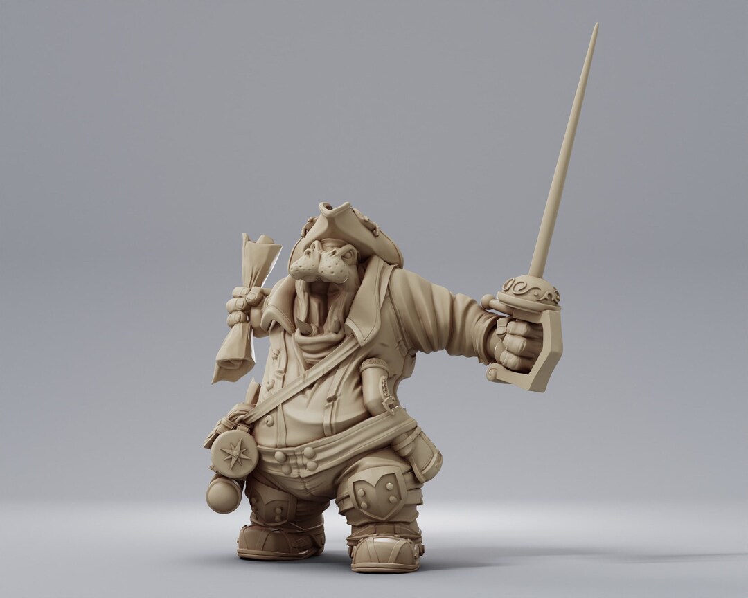 Giff Explorer Pathfinder Adventurer 32mm D&D Resin Miniature - Etsy