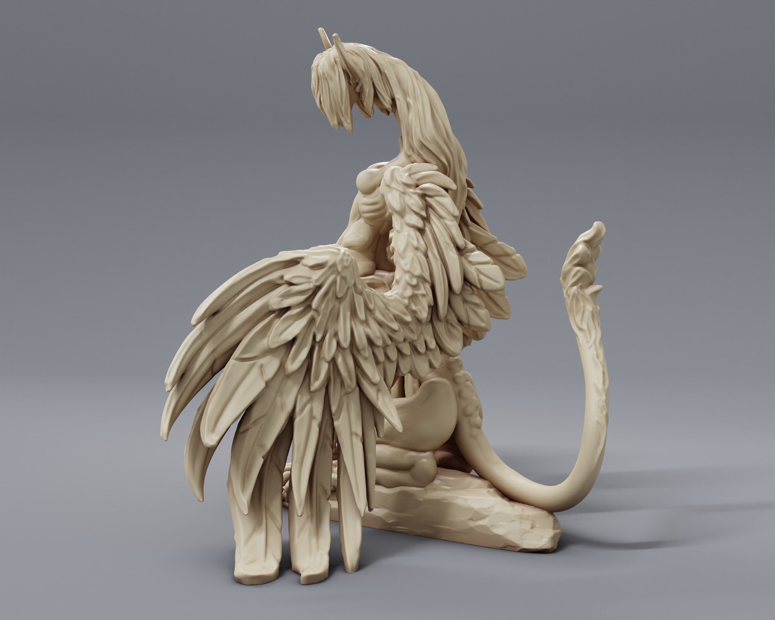 Death Sphinx - Resin Miniature - Dnd Miniatures - Dungeons & Dragons ...