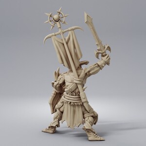 Dragonborn Flag Guard 32mm Resin Miniature Dnd Miniatures Dungeons ...