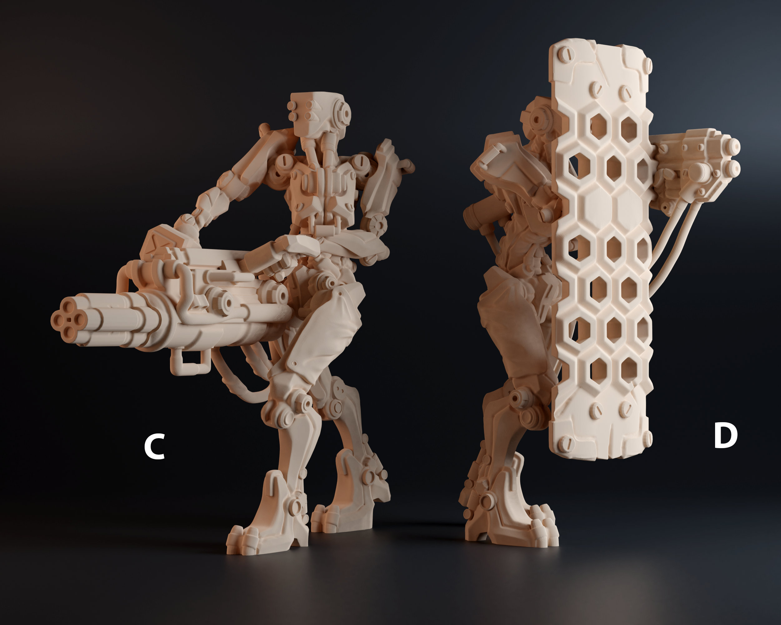 Miniature Toys Wargaming Mecha Tabletop Gaming 3D Printed Miniature ...