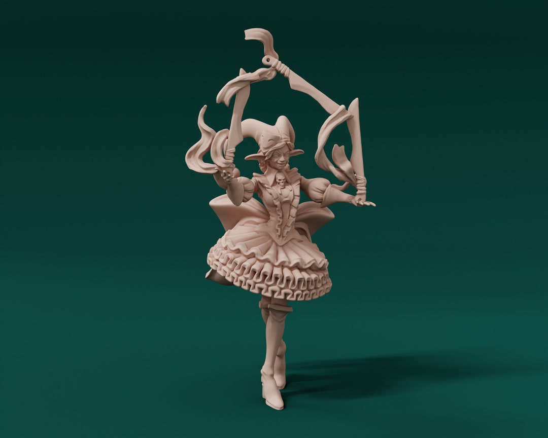Evil Bladed Jester - Resin Miniature - Dnd Miniatures - Dungeons ...