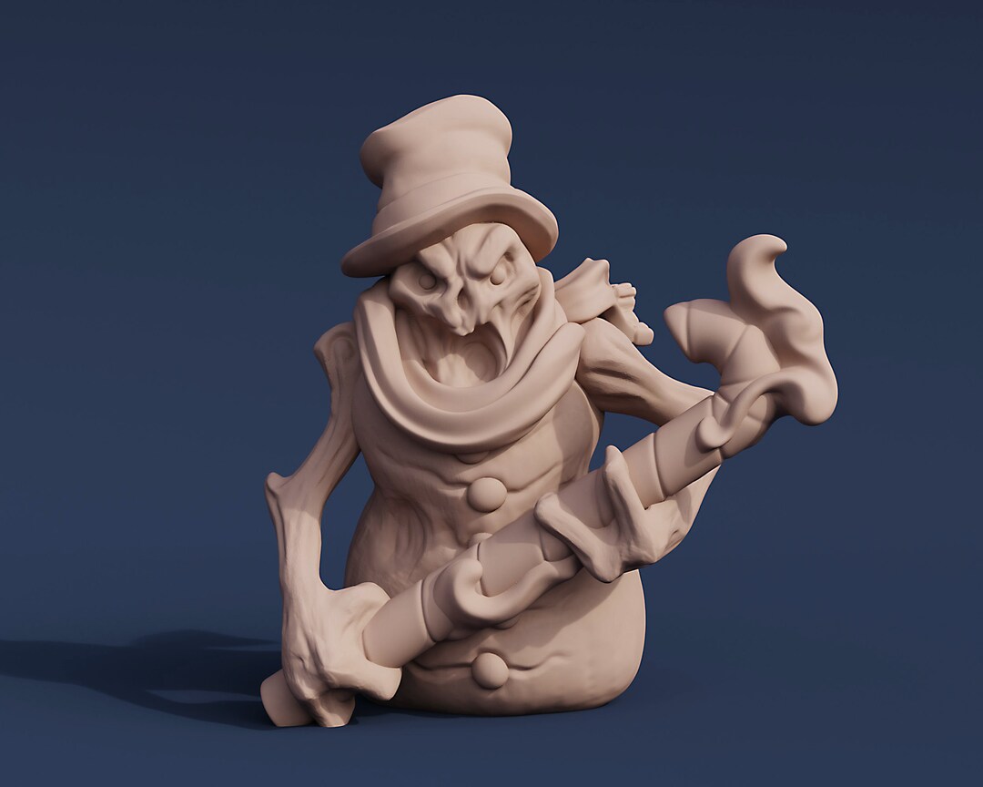 Undead Snowman 32mm D&D Resin Miniature Dungeons and Dragons Pathfinder ...