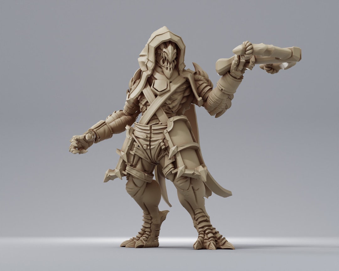 Dragonborn Ranger 32mm Resin Miniature Dnd Miniatures - Etsy