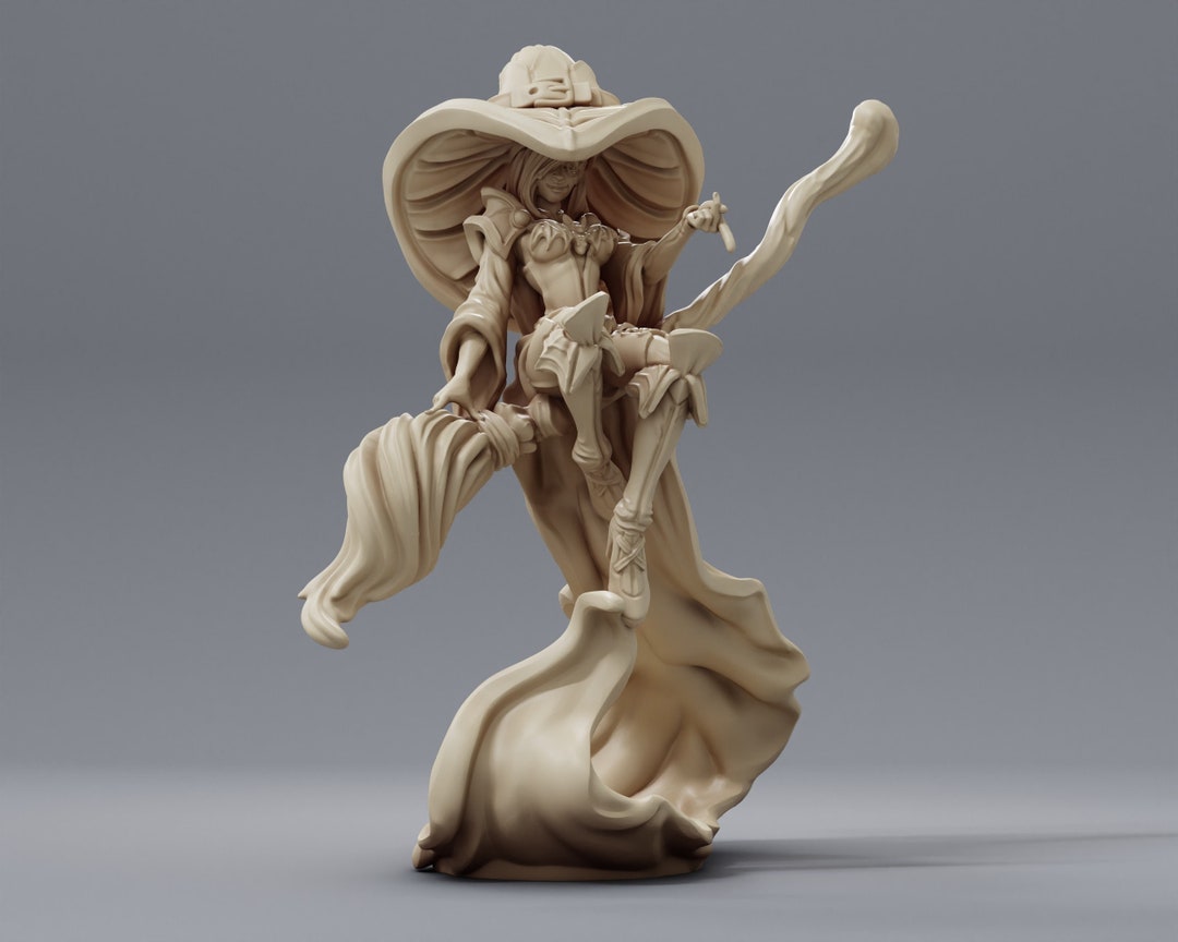 Witch - 32mm Resin Miniature Dnd Miniatures Dungeons & Dragons ...