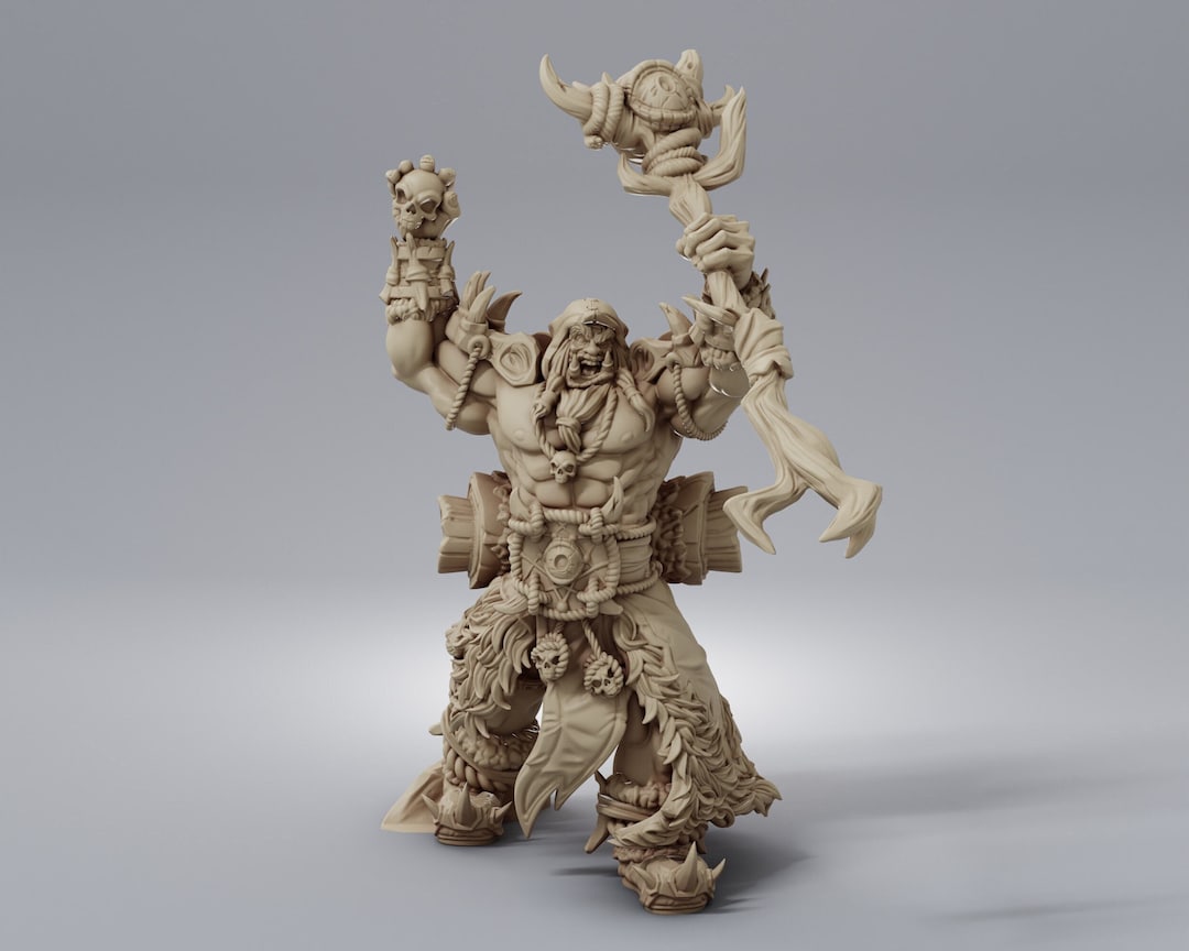 Orc Mage - Orc Wizard - Resin Miniature - Dnd - Dungeons & Dragons ...
