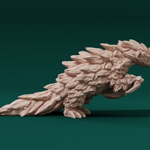 Magma Pangolin - Resin Miniature - Dnd Miniatures - Dungeons & Dragons ...