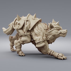 War Dog - Guard Dogs - Resin Miniature - Dnd Miniatures - Dungeons ...