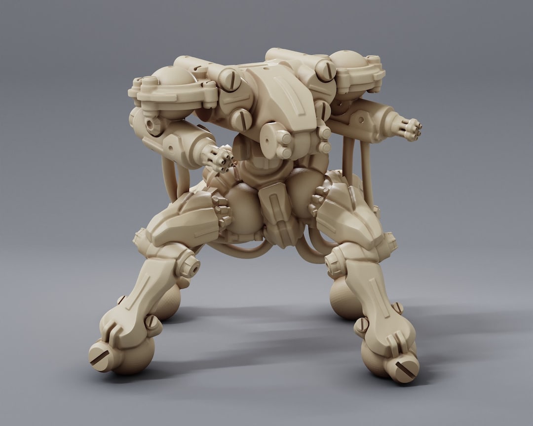 Heavy Mech - 3D Printed Miniature Model - Roleplaying Games - Tabletop ...