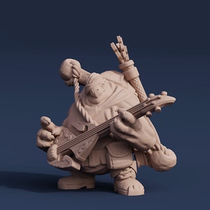 Tortle Bard - Resin Miniature - Dnd Miniatures - Dungeons & Dragons ...