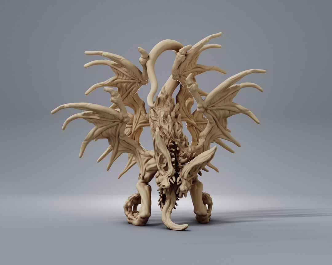 Abyssal Bat Fiend - 32mm - Resin Miniature - Dnd Miniatures - Dungeons ...