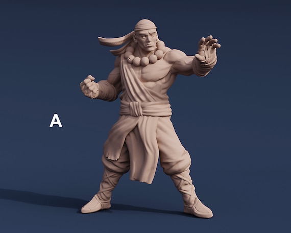 Monk Resin Miniature Dnd Miniatures Dungeons & Dragons | Etsy
